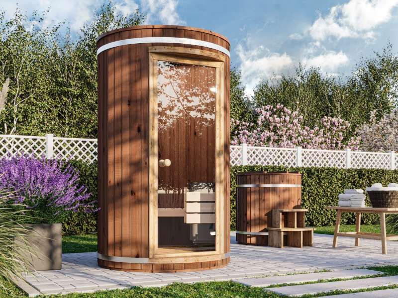Mini-Sauna – für Innen- und Außenbereiche – für 1-2 Personen