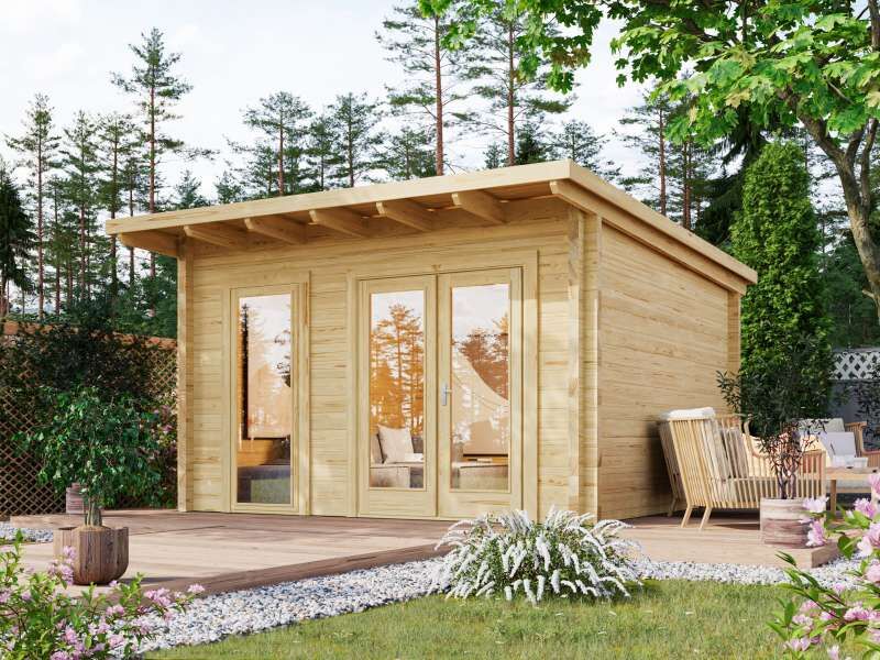 Modernes Gartenhaus aus Holz online kaufen