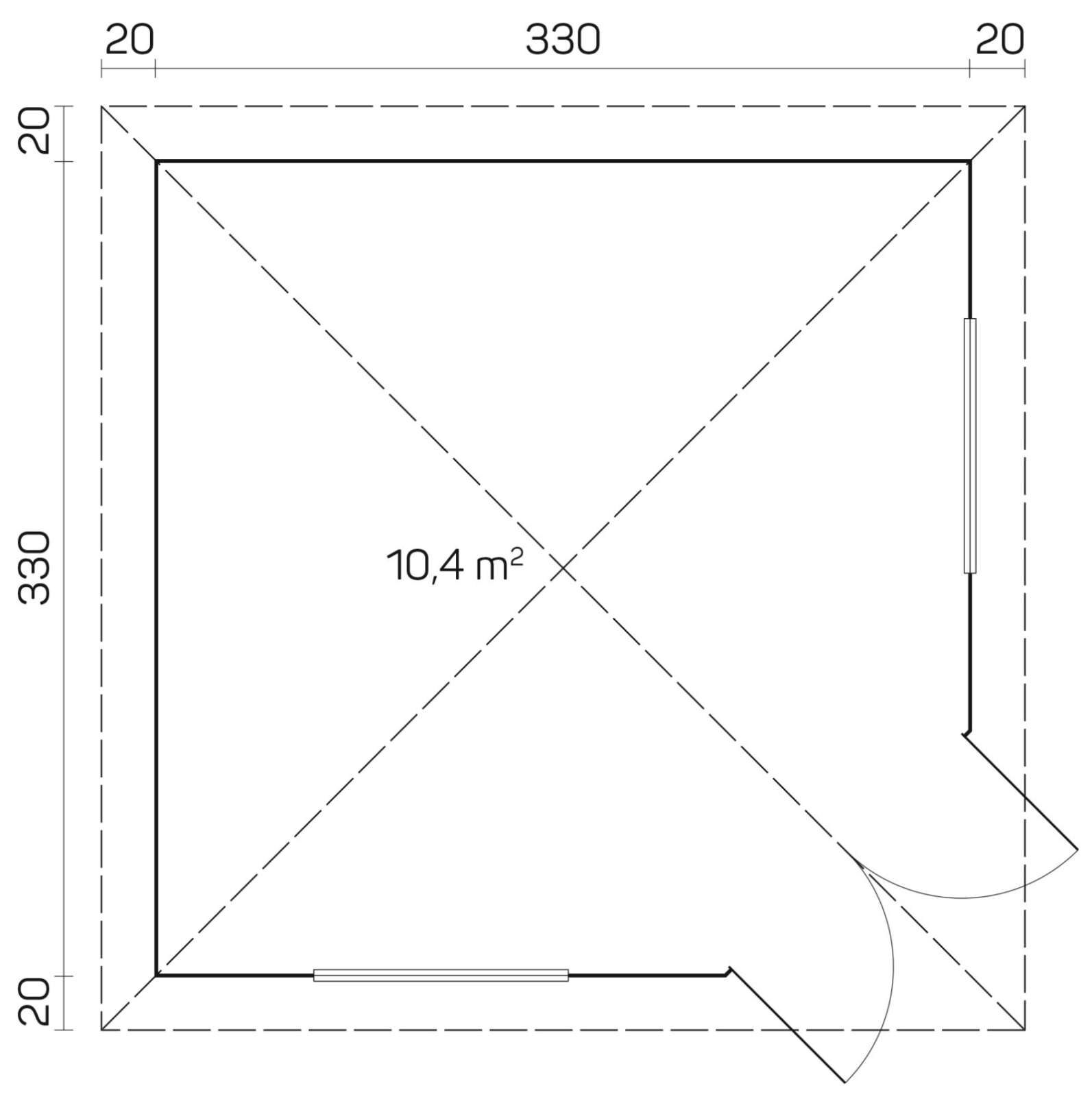 Gartenhaus Modell Aruba online bestellen