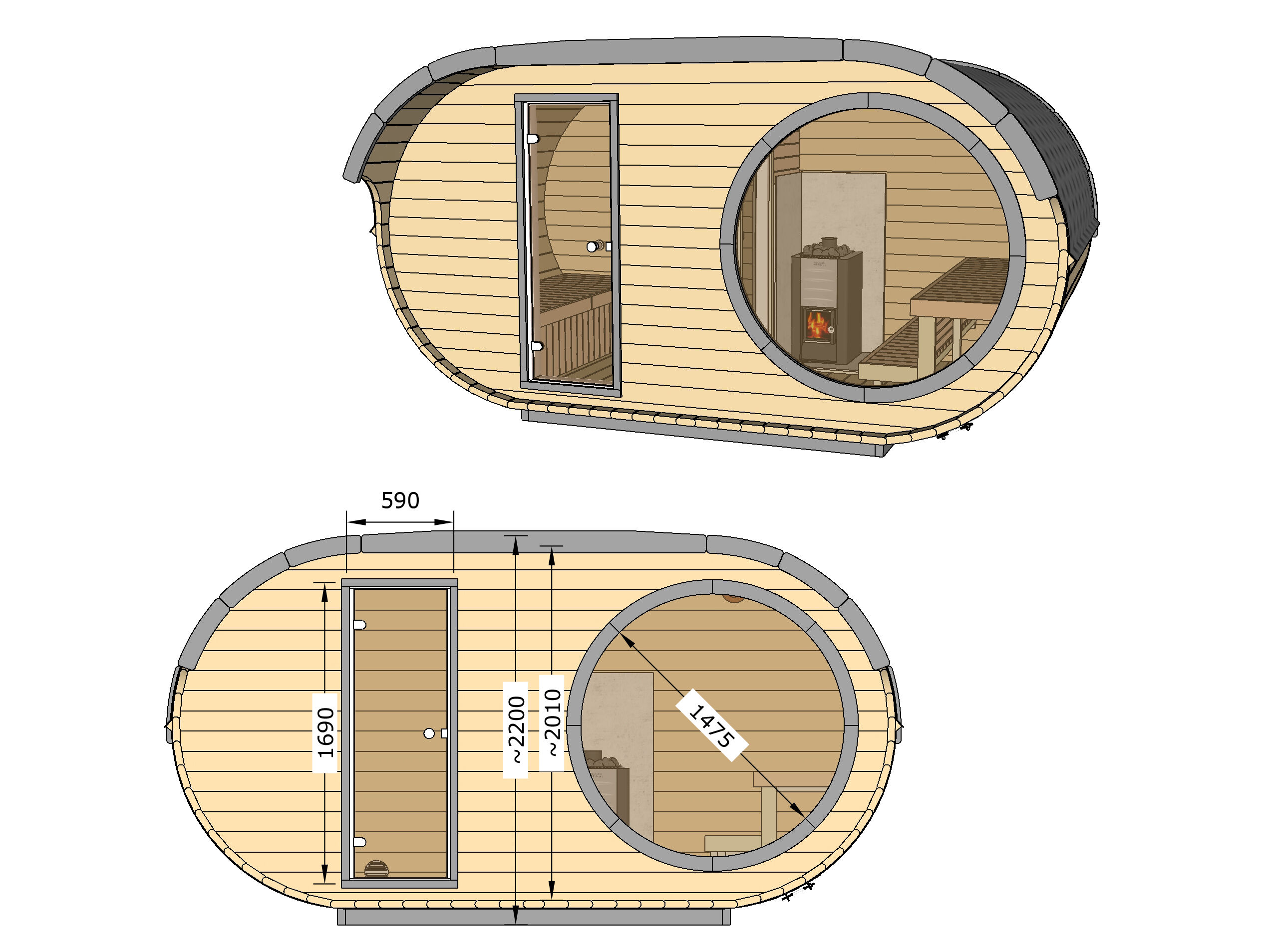 Wellness Duo inkl. Montage (wahlweise)