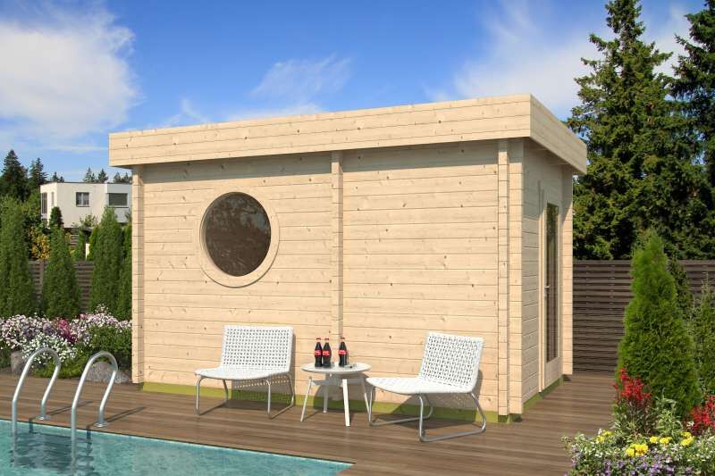 Saunahaus, Außensauna & Gartensauna mit Vorraum kaufen