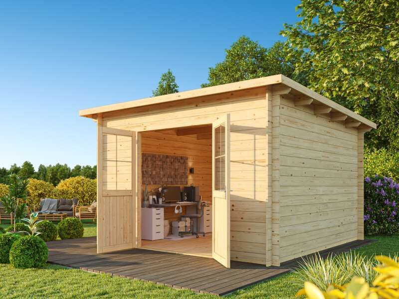 Postgartenhaus Holz Pultdach