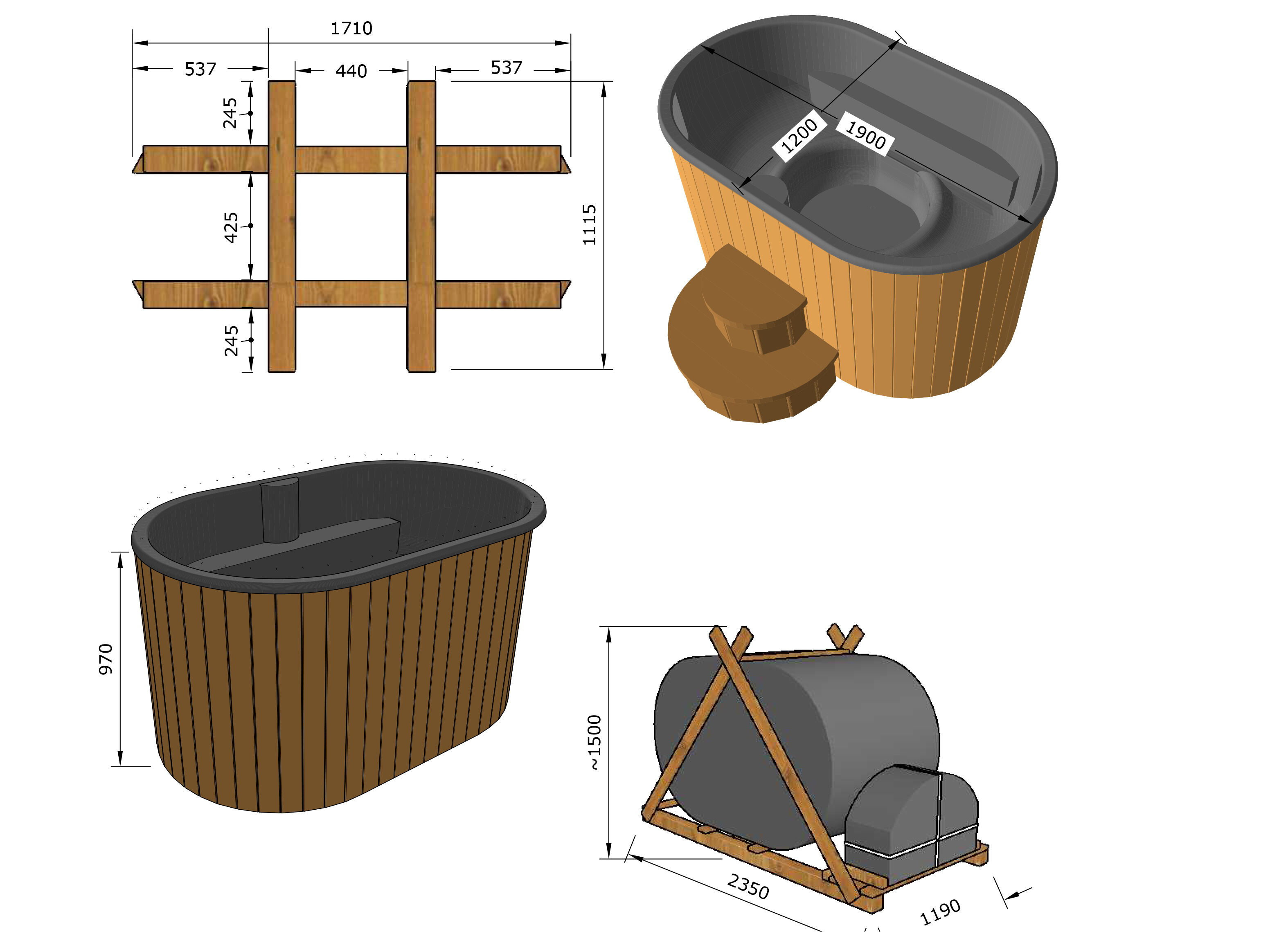 Wellness Duo inkl. Montage (wahlweise)