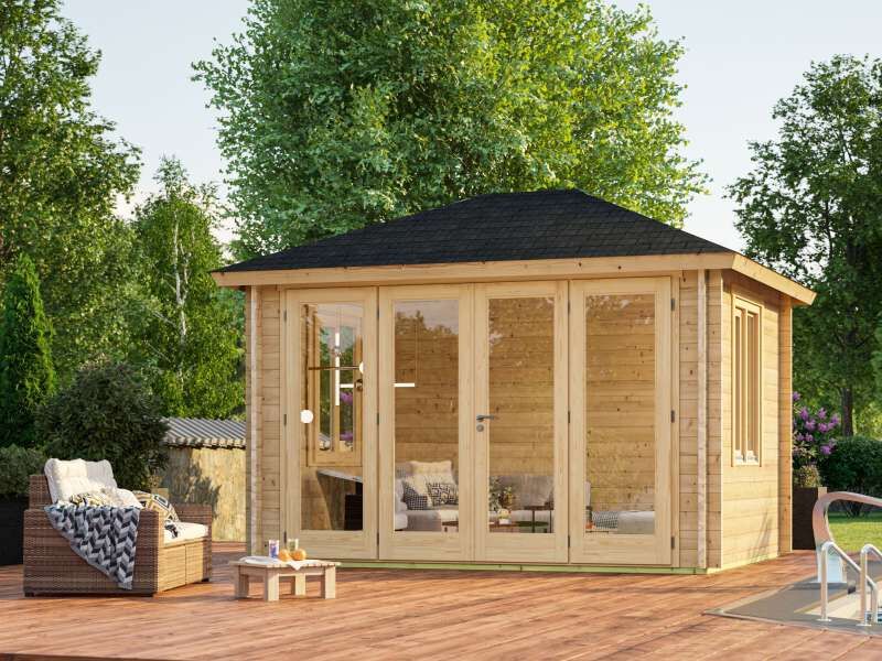 Moderne Poolhäuser aus Holz kaufen vom Hersteller kaufen