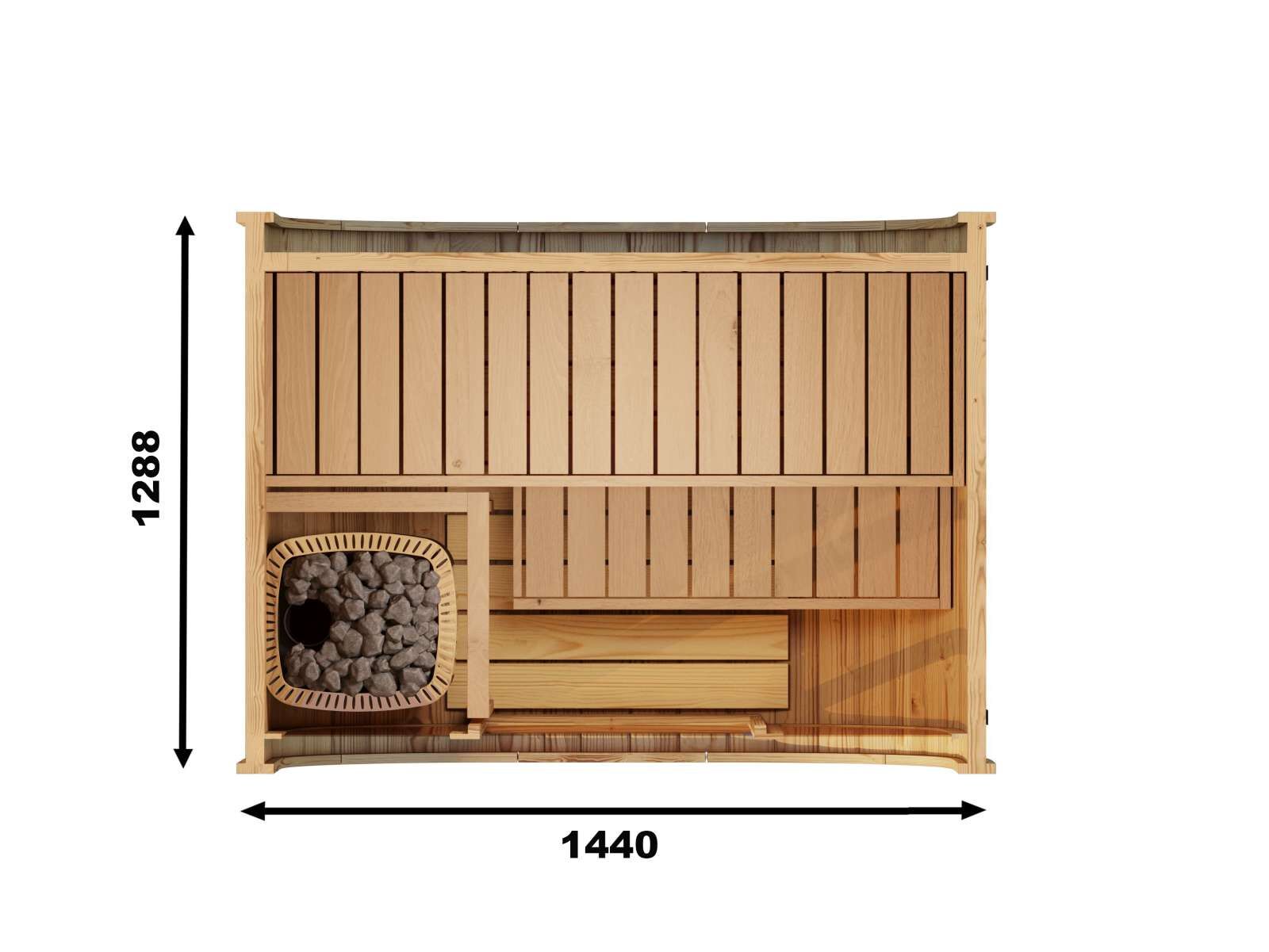 Fjordholz Fass-Sauna Modell Luxe Micro online bestellen