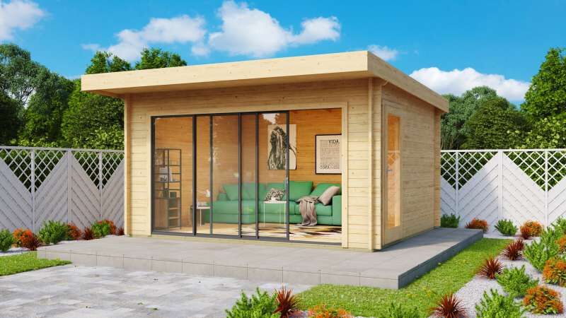 Moderne Poolhäuser aus Holz kaufen vom Hersteller kaufen