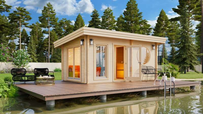 Fasssauna, Gartensauna & Außensauna mit Holzofen kaufen