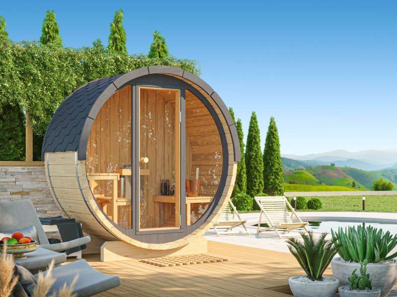 Mini-Sauna – für Innen- und Außenbereiche – für 1-2 Personen