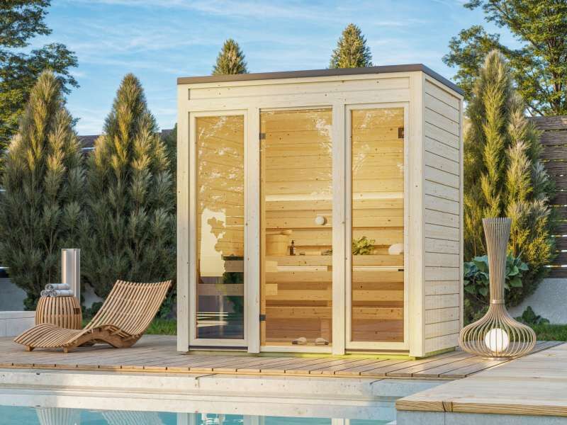 Mini-Sauna – für Innen- und Außenbereiche – für 1-2 Personen
