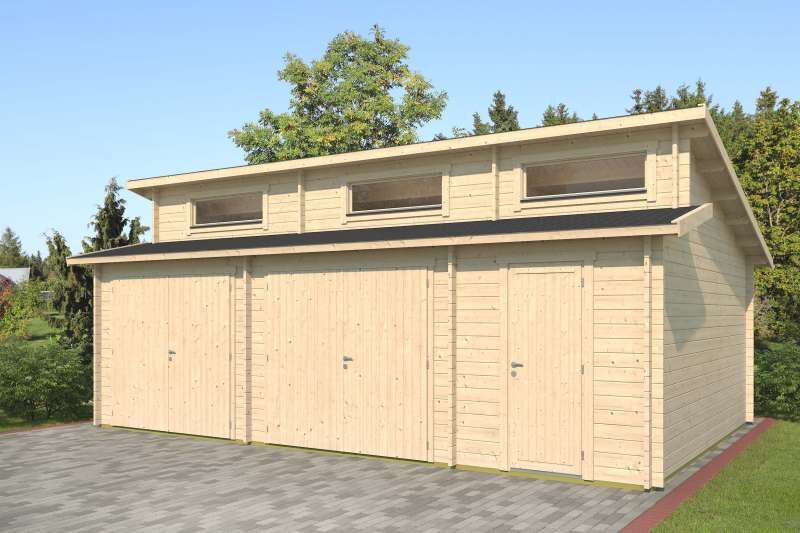 Doppelgarage aus Holz vom Hersteller kaufen